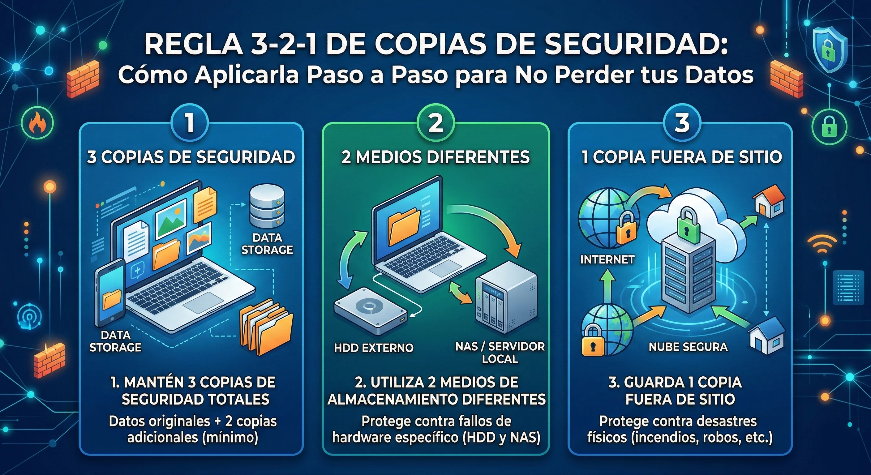 Regla 3-2-1 de Copias de Seguridad: Cómo Aplicarla Paso a Paso para No ...